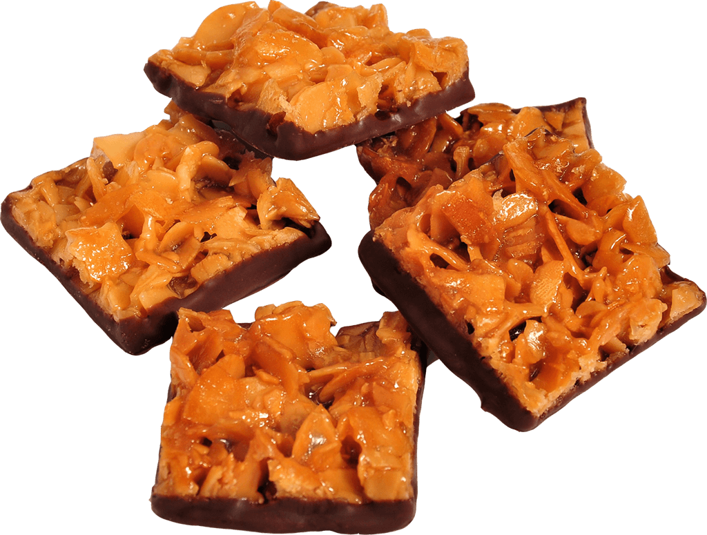 Dark Chocolate Square Florentine (133 pcs) - Town & Country Fine Foods