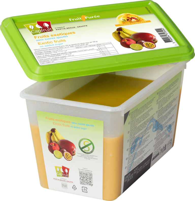 FRUIT PUREE EXOTIC FRUIT MIX (1kg) Fz - Town & Country Fine Foods