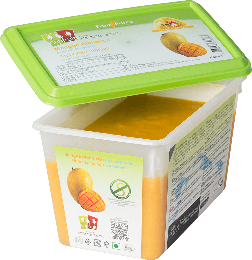 FRUIT PUREE MANGO ALPHONSO (1kg) Fz - Town & Country Fine Foods