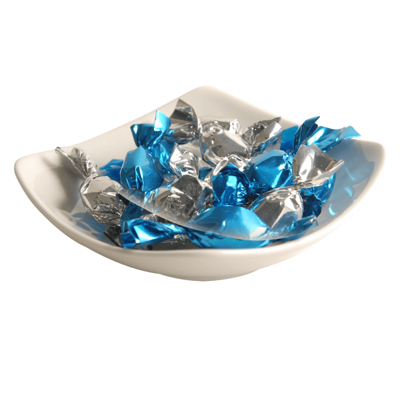 MINI MINTS SILVER & BLUE FOILS (WRAPPED) - Town & Country Fine Foods